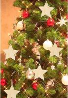 China Unfinished Wooden Star Cutouts Hanging Ornaments with Strings for Christmas Wedding DIY Craft Festival Decoration for sale