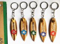 China Personalized Women/Men Keychain Wallet Wood Engraving Key Chain for sale