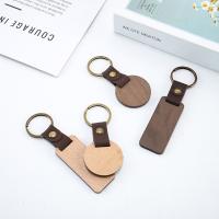 China Customized Wooden Plywood Keychain, Wood Engraving Blanks for DIY Gift Crafts for sale