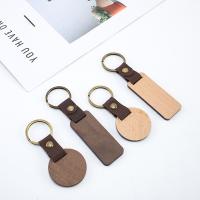 China Customized Wooden Plywood Keychain, Wood Engraving Blanks for DIY Gift Crafts for sale