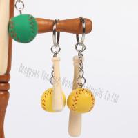 China Mini Cute Soccer Keychain Bowling/Tennis/Baseball Keychain for Men Women Boys Girls Gifts for sale