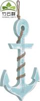China Wooden Anchor with Rope Wall Art Decor Door Living Room Hanging Ornament for sale