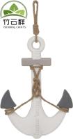 China Wooden Anchor with Rope Wall Art Decor Door Living Room Hanging Ornament for sale