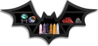 China Customized Gothic Bat Shelf Crystal Rack Coffin Shelf-Spooky Floating Shelves Goth Decor Holder-Wooden Gothic Decor for Home for sale