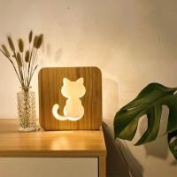 China Wooden Carving Night Light For Bedroom Decoration, Valentine's Day for Women Girls Boys Kids for sale