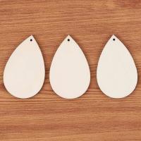 China Wood Earring Blanks, Unfinished Teardrop Pendants for Crafts, Decoration, Jewelry Supplies and DIY Projects for sale