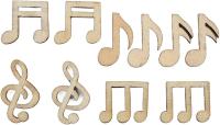 China Wooden Music Note Mixed Decorative Note Wood Slices for Concert Wedding Christmas Party Home Decorations for sale