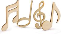 China Wooden Music Note Mixed Decorative Note Wood Slices for Concert Wedding Christmas Party Home Decorations for sale