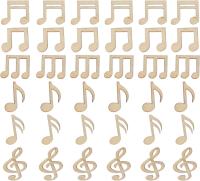 China Wooden Music Note Mixed Decorative Note Wood Slices for Concert Wedding Christmas Party Home Decorations for sale