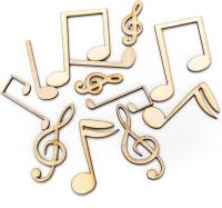China Wooden Music Note Mixed Decorative Note Wood Slices for Concert Wedding Christmas Party Home Decorations for sale