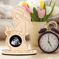 China Baby Ultrasound Wood Photo Frame - Expecting Mom Gift for Pregnant Friend | Pregnant Wife Gifts From Husband for sale