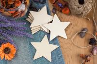 China Unfinished Wooden Shapes - Ready to Paint or Decorate Star Shape for sale