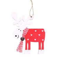 China New Christmas style small decorations atmosphere pendant High quality wooden materials for sale
