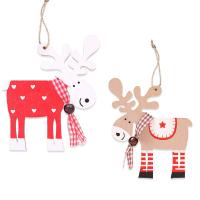 China New Christmas style small decorations atmosphere pendant High quality wooden materials for sale