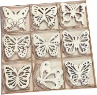 China Unfinished Wooden Butterfly Cutout Wood Butterfly Crafts Wooden Butterfly Decoration for DIY Paint Craft for sale