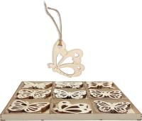 China Unfinished Wooden Butterfly Cutout Wood Butterfly Crafts Wooden Butterfly Decoration for DIY Paint Craft for sale