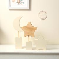 China Wooden Nursery Shelf Decor Boho Nursery Decor Set Bohemian Baby Decor for Nursery Bedroom Boys Girls Kids for sale