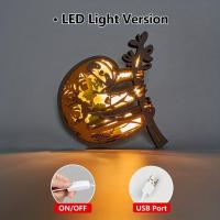 China 3D Wooden Animals Carving LED Night Light, Wood Carved Lamp Statues Perfect Gifts for sale