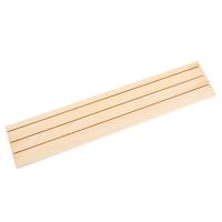 China 3-slot Ring Jewelry Display Stand Craft Showing Organizer Tray Wood Business Card Holder for Tabletop Shows Jewelry Displaying for sale