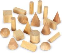 China Wood Geometric Solids, Kids Wooden Shapes, Montessori Toys for sale