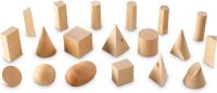 China Wood Geometric Solids, Kids Wooden Shapes, Montessori Toys for sale