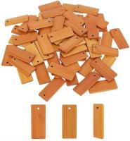 China Ecofriendly Bamboo Chip DIY Keychain Bamboo Pendant Wooden Crafts Blank Chips for sale
