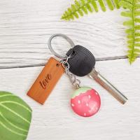 China Ecofriendly Bamboo Chip DIY Keychain Bamboo Pendant Wooden Crafts Blank Chips for sale