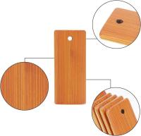 China Ecofriendly Bamboo Chip DIY Keychain Bamboo Pendant Wooden Crafts Blank Chips for sale