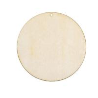 China Wooden Gift Tag Round Shape With Hole for sale