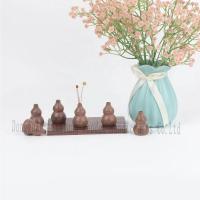 China Natural Wooden Gourd Shape Gourd Ornament for DIY Crafts Home Office Desktop Decoration for sale