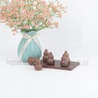 China Natural Wooden Gourd Shape Gourd Ornament for DIY Crafts Home Office Desktop Decoration for sale
