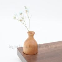 China Natural Wooden Gourd Shape Gourd Ornament for DIY Crafts Home Office Desktop Decoration for sale
