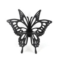 China Custom House Decoration Wall Hanging Jewelry Holder Storage Organizer Wooden Butterfly Display Shelf for sale