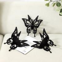 China Custom House Decoration Wall Hanging Jewelry Holder Storage Organizer Wooden Butterfly Display Shelf for sale