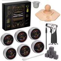 China Luxury wooden Cocktail smoker kit with Cocktail Smoker and wooden chips(Without Butane) for sale