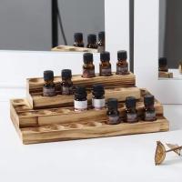 China Multifunctional wooden 4-layer essential oil storage shelf display shelf for sale