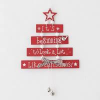 China Wooden Christmas wall-mounted text Christmas decorations decorate window scenes Christmas layout decorative props for sale