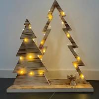 China Exquisite wooden Christmas tree decoration High quality table decoration Christmas decoration for sale
