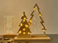 China Exquisite wooden Christmas tree decoration High quality table decoration Christmas decoration for sale