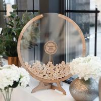 China Wooden Wedding guest book Wedding decoration layout message board for sale