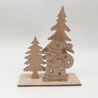 China Customized wooden Christmas tree Old man elk Christmas decorations for sale