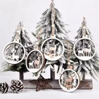 China Wooden Christmas tree hanging ornaments create a Christmas family atmosphere for sale