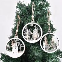 China Wooden Christmas tree hanging ornaments create a Christmas family atmosphere for sale