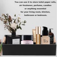 China Customized high quality black durable storage basket Toiletries storage basket for sale