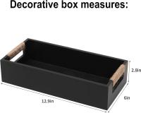 China Customized high quality black durable storage basket Toiletries storage basket for sale