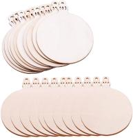 China Natural Wood Slices, DIY Wooden Christmas Ornaments Unfinished Predrilled Wood Circles for Holiday Hanging Decorations for sale