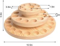 China Customized high-quality 3-layer wooden perfume essential oil display rack storage rack for sale