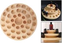China Customized high-quality 3-layer wooden perfume essential oil display rack storage rack for sale