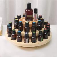 China Customized high-quality 3-layer wooden perfume essential oil display rack storage rack for sale