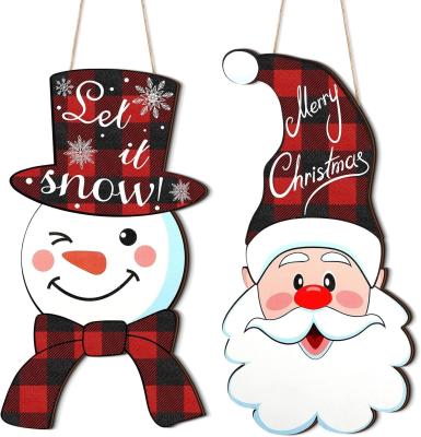 China Customized 2024 Christmas Decorations for Santa Wall decorations for sale